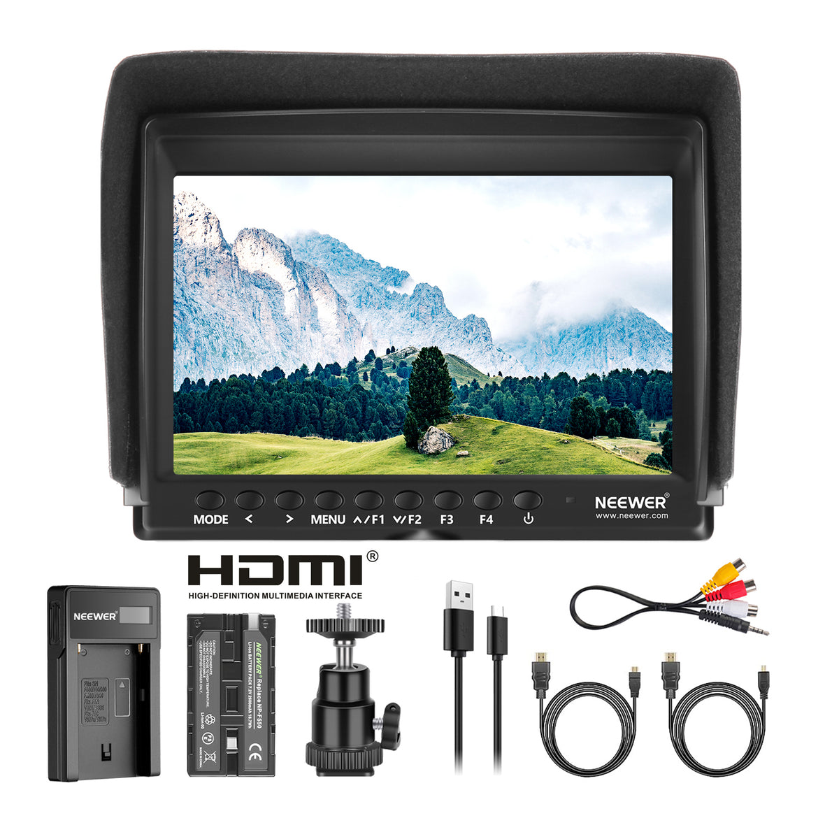 NEEWER F100 7 Inch HD Camera Field Monitor Kit - NEEWER – NEEWER.CA
