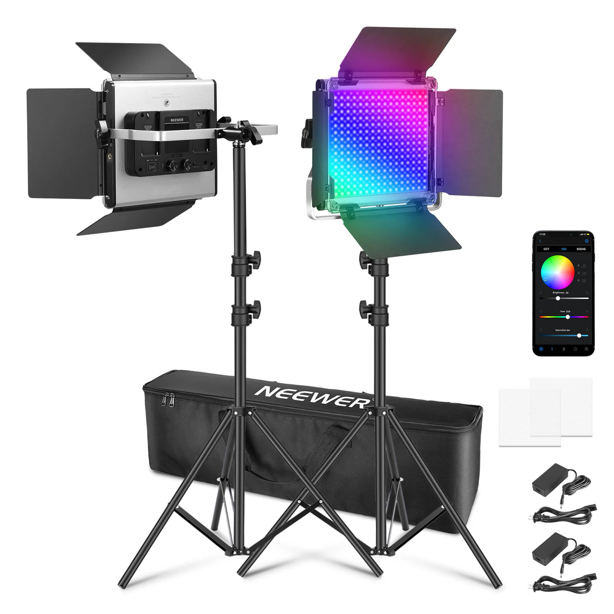 NEEWER Upgraded 660 PRO II 2 Pack RGB LED Video Light - NEEWER – NEEWER.CA