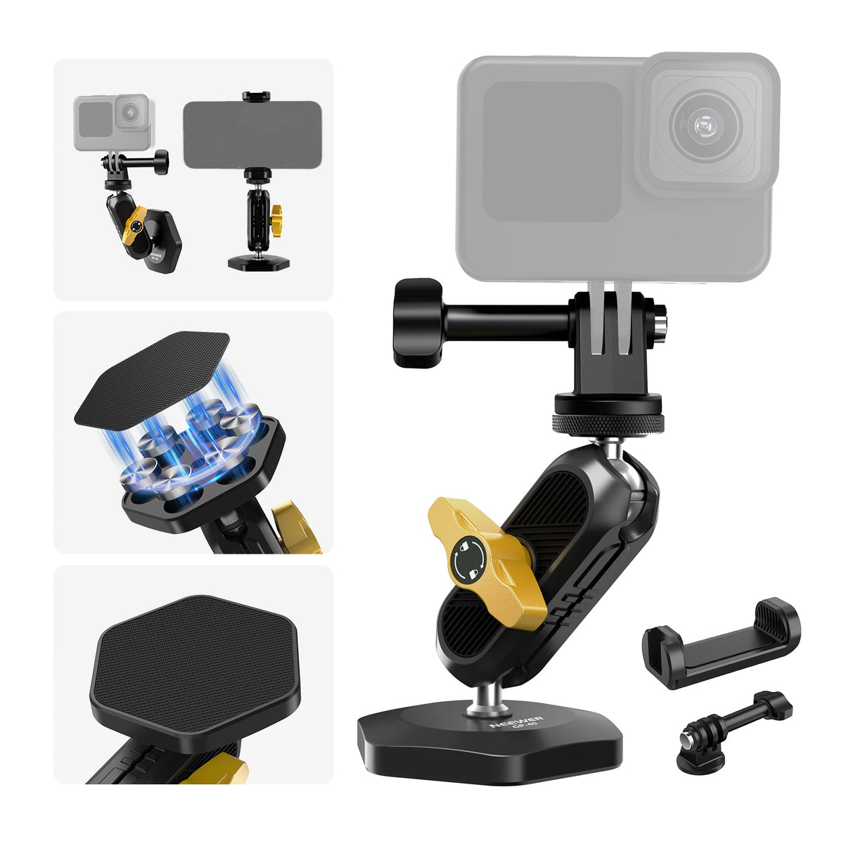 NEEWER GP-40 Magnetic Action Camera Mount Kit - NEEWER – NEEWER.CA