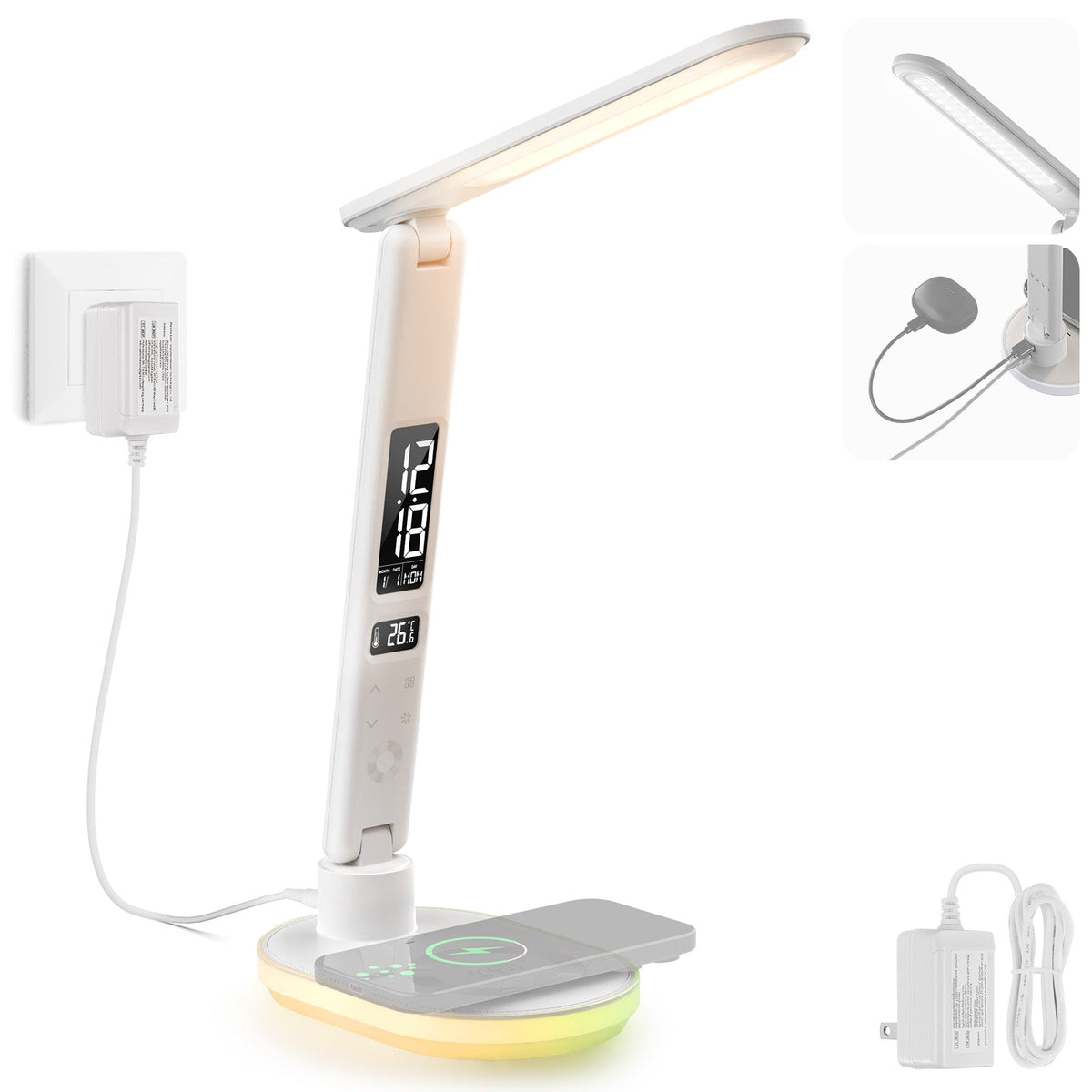NEEWER ENTRY LEVEL VERSION N20 Desktop LED Lamp with Wireless Charger