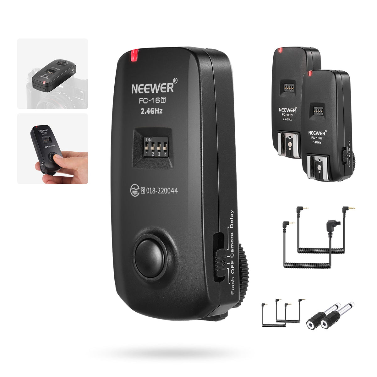 NEEWER FC-16 2.4G Wireless Flash Trigger for Canon Cameras - NEEWER