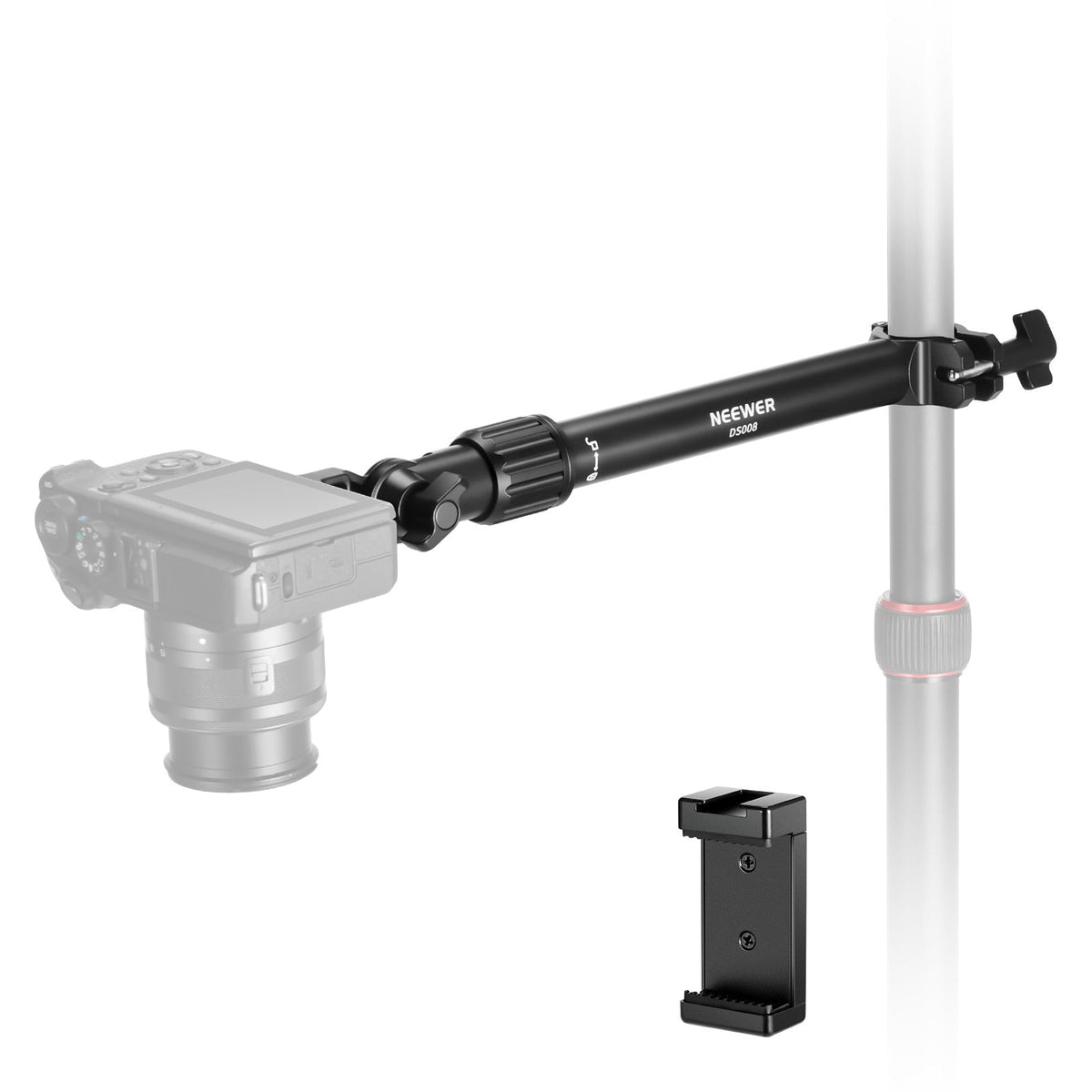 NEEWER DS008 Overhead Camera Mount Arm with Phone Clip - NEEWER – NEEWER.CA