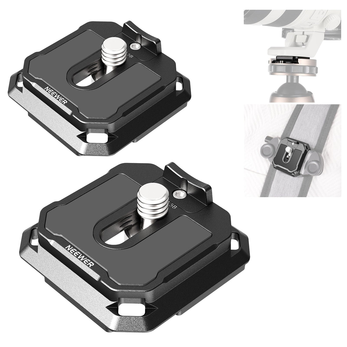 NEEWER QPR-5B 2 Pack 38mm Square Quick Release Plate - NEEWER – NEEWER.CA