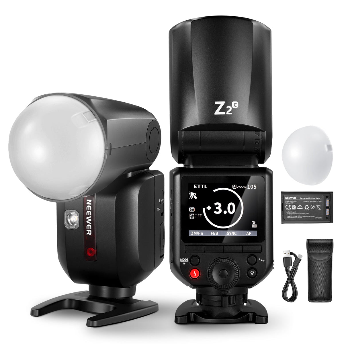 NEEWER Z2 TTL Round Head Flash Speedlite with Diffuser - NEEWER – NEEWER.CA