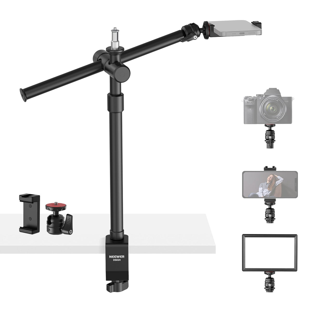 NEEWER DS024 Overhead Camera Desk Mount