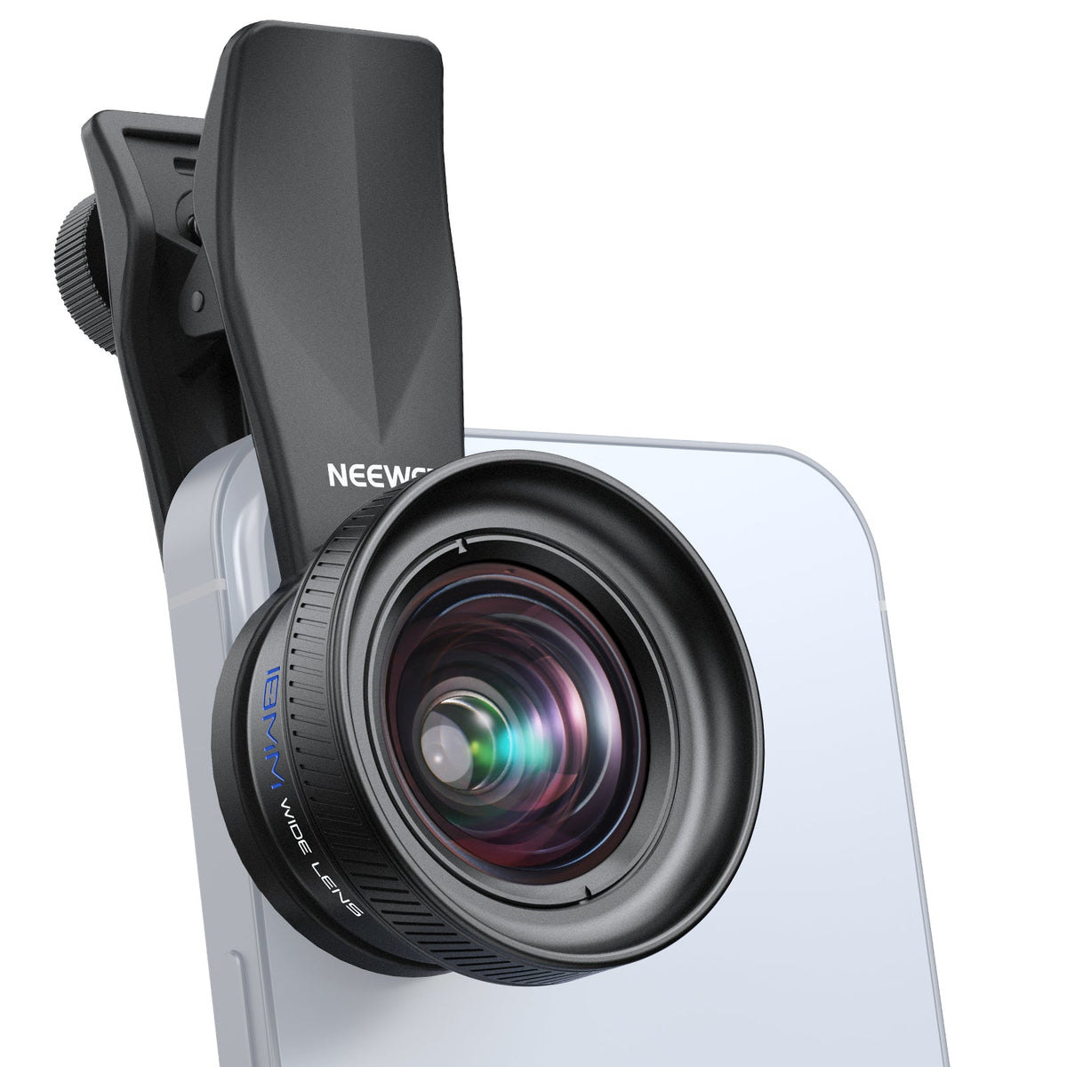 NEEWER LS-72 100° FOV 18mm Wide Angle Lens with 17mm Threaded Clip ...