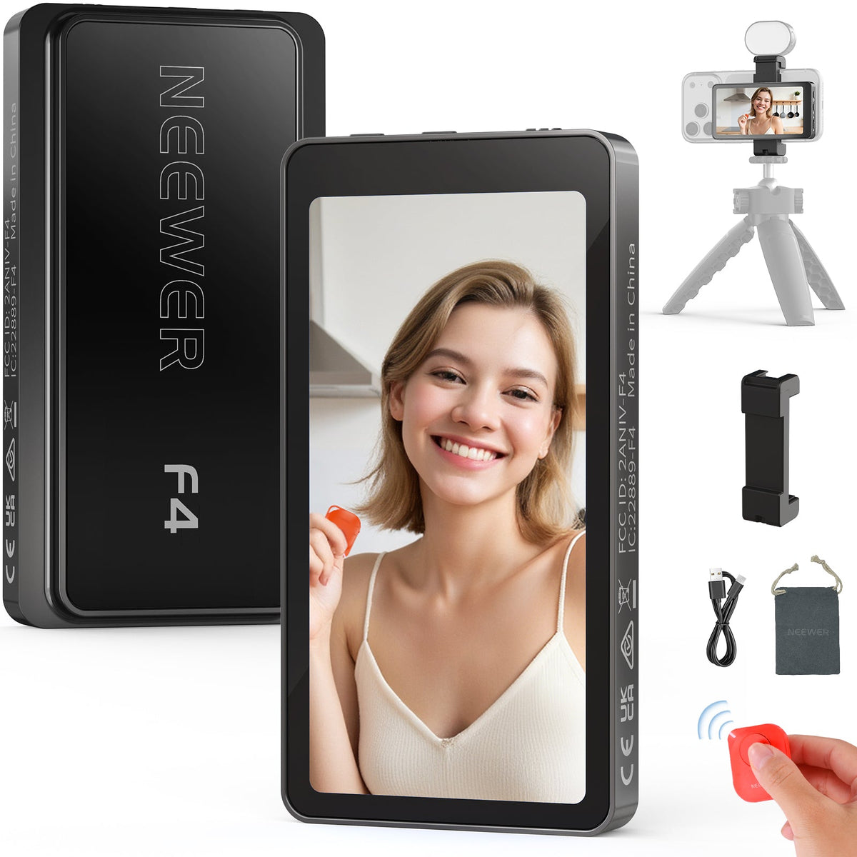 NEEWER F4 4" Portable HD Phone Selfie Monitor Screen – NEEWER.CA