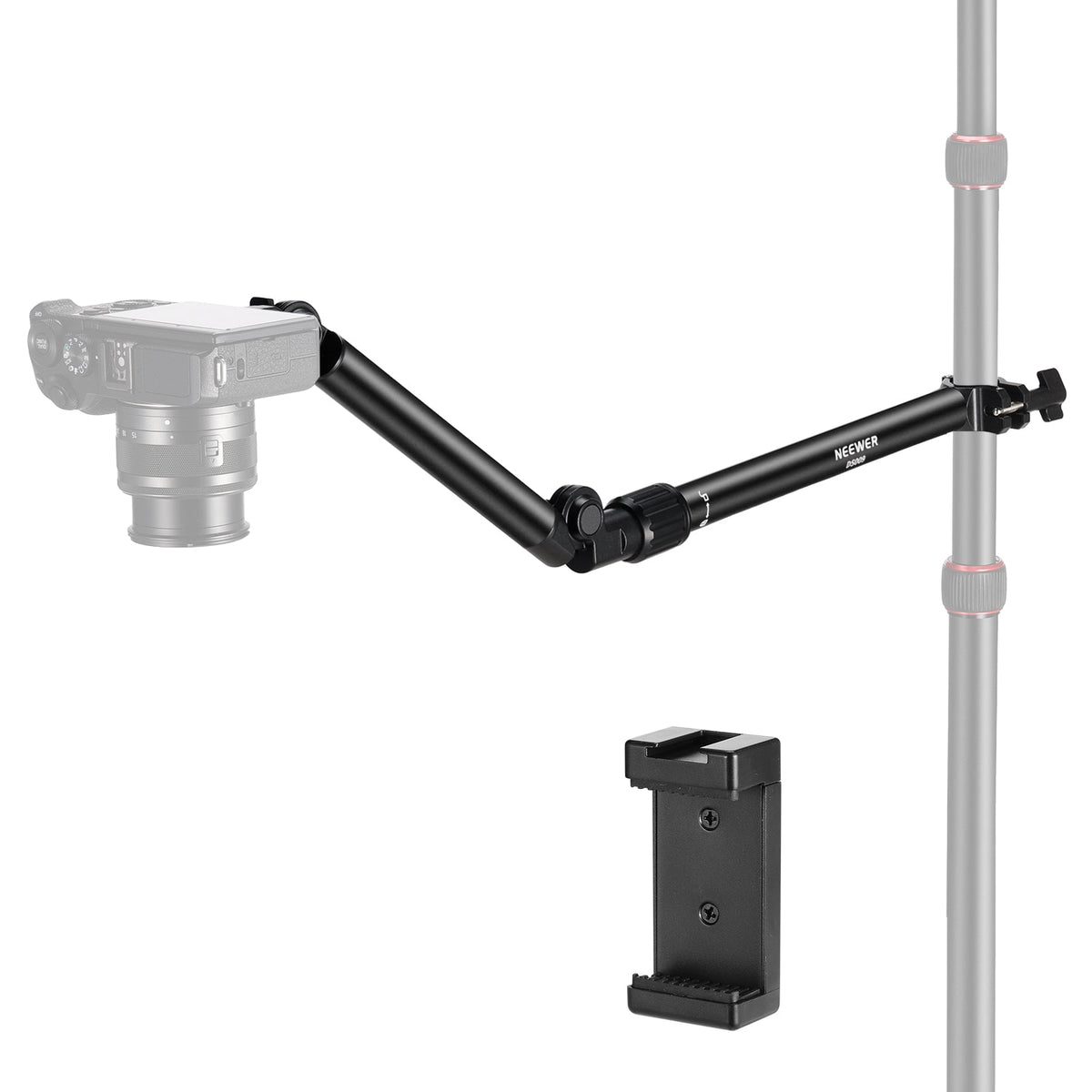 NEEWER DS009 Overhead Camera Mount Arm with Phone Clip - NEEWER – NEEWER.CA