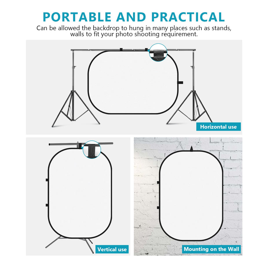 NEEWER 5 x 7FT 2-in-1 Collapsible Backdrop Kit - NEEWER – NEEWER.CA