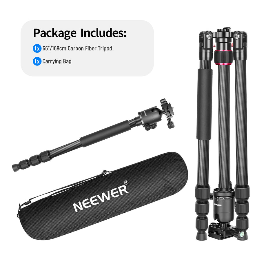 NEEWER 66" Carbon Fiber Monopod Tripod - NEEWER – NEEWER.CA